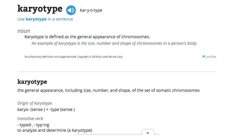 Definition of Karyotype – KaryotypingHub